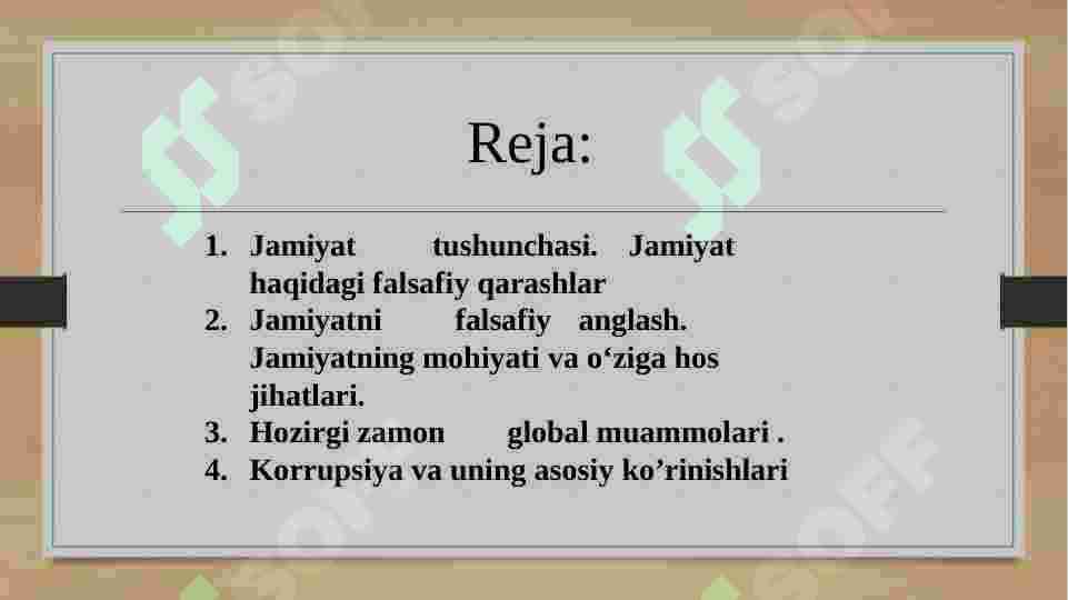 Jamiyat falsafasi