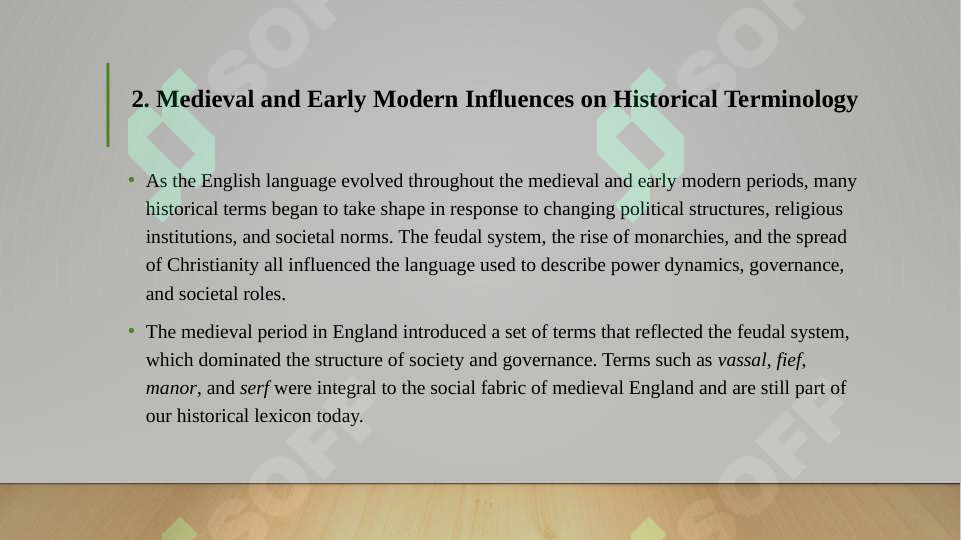 Historical Terms in English: Origins and Meanings