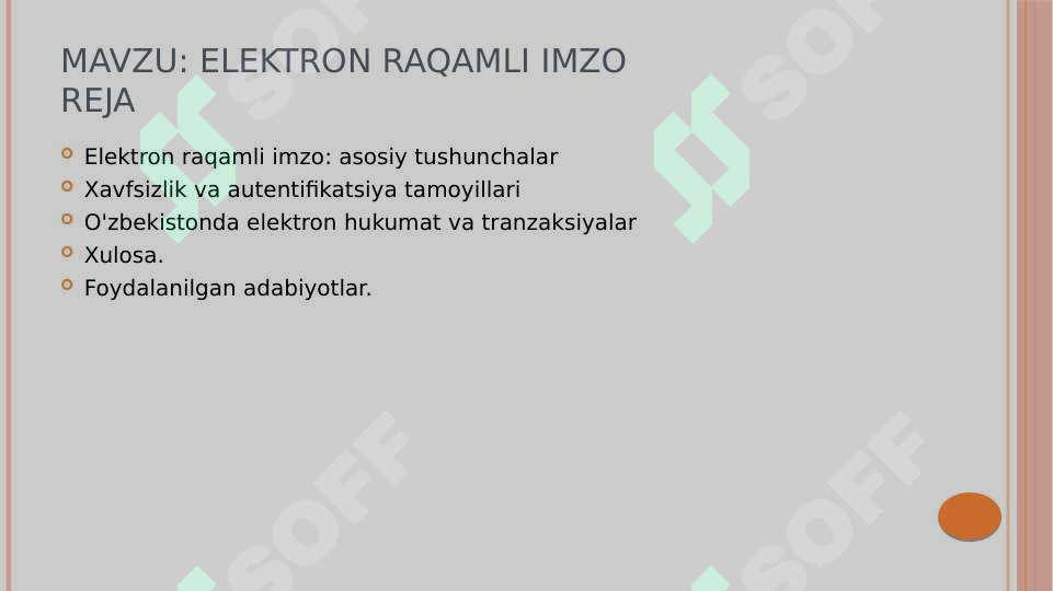 Elektron raqamli imzo