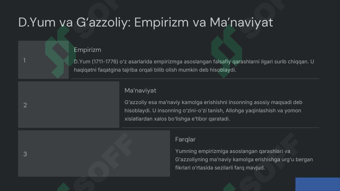 Abu Nasr Forobiy va G‘azzoliyning falsafa ilmiga oid qarashlarini ...