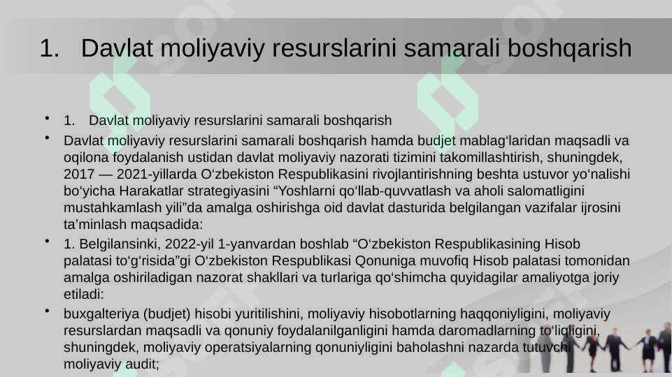 NOMIKLATURALI CHORA TADBIRLAR, ULARNI AMALGA OSHIRISHDA MOLIYAVIY TAMINOT