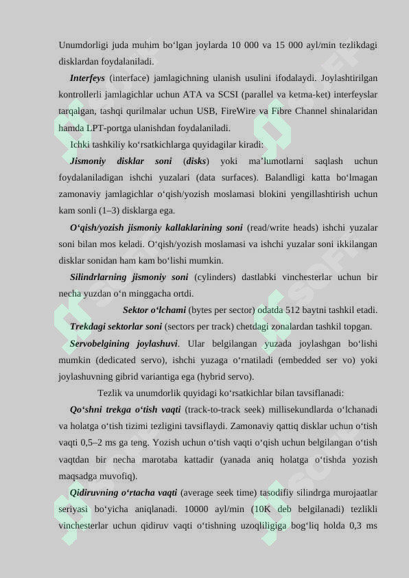 Kompyuter arxitekturasi va uning asosiy qismlari. (Protsessor, xotira ...