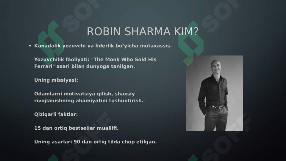 Robin Sharma – Oʻlsang kim yigʻlaydi