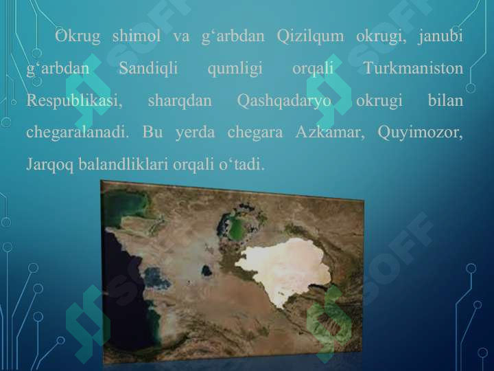 QUYI ZARAFSHON TABIIY GEOGRAFIK OKRUGI TAQDIMOT