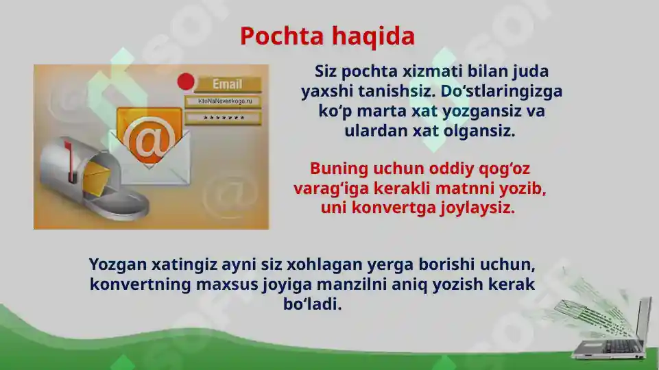 Internet elektron pochta xizmatlari