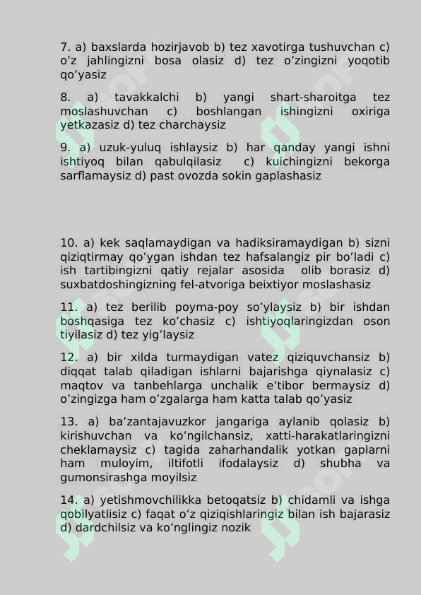 Psixologik test