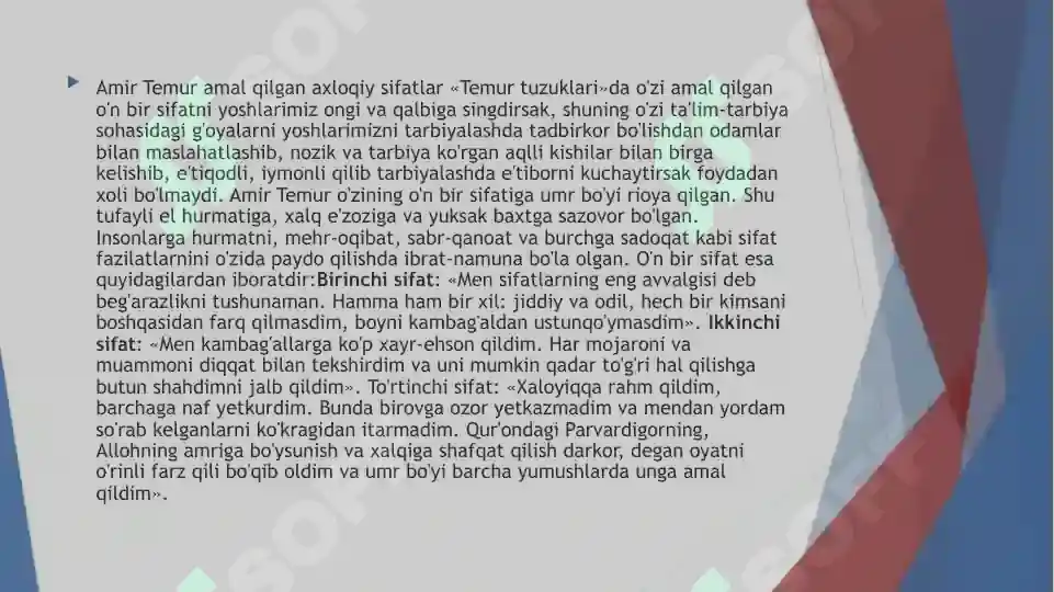 XIVasrning ikkinchi yarmi va XVI asrda Movaraunnahrda tarbiya,maktab va ...