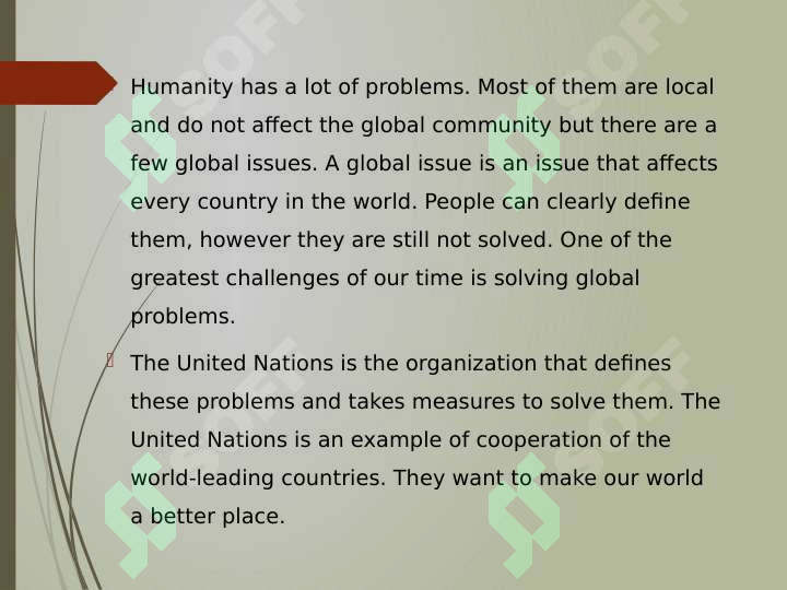 Global problems
