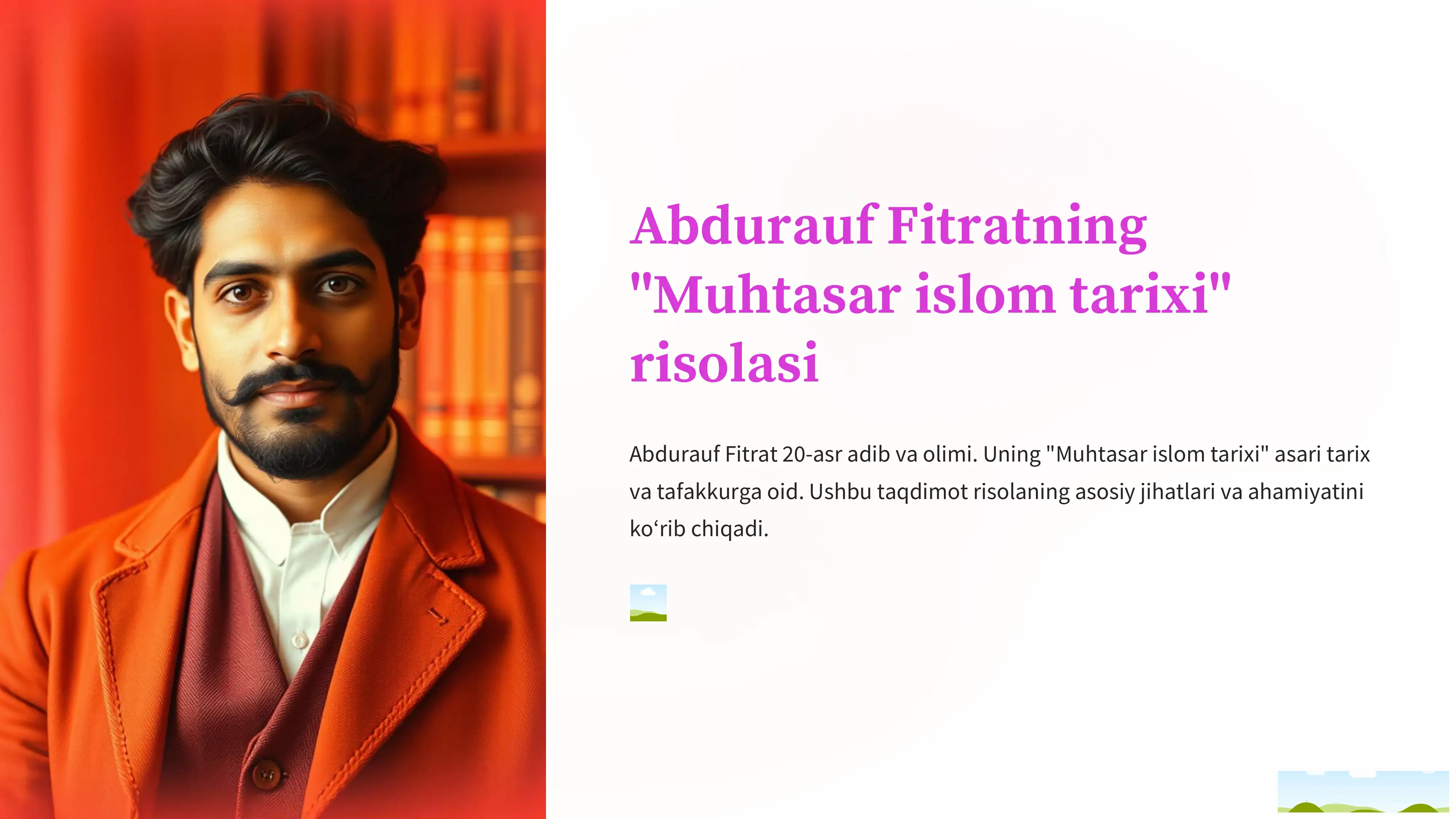 Muhtasar islom tarixi risolasi