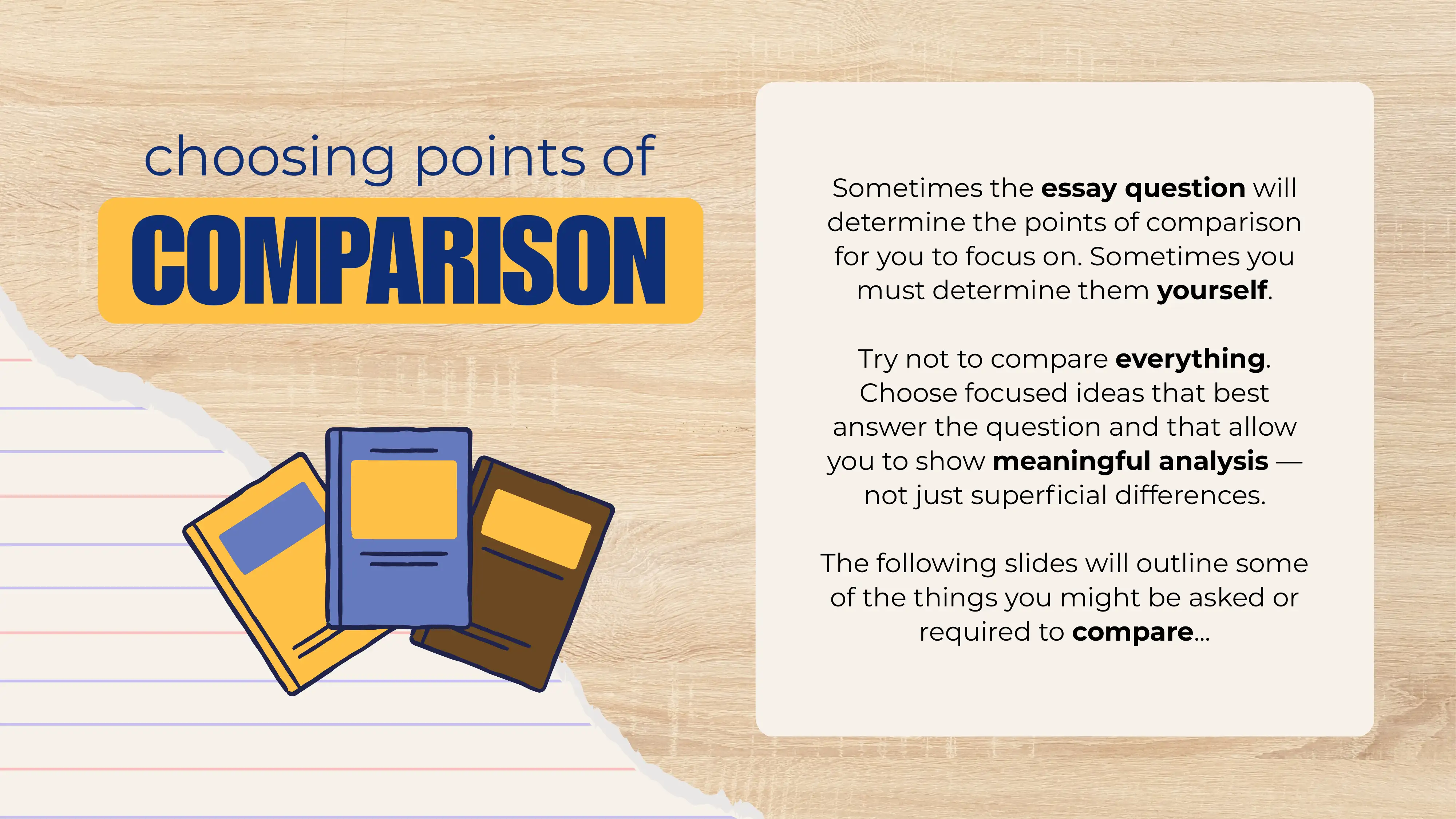 Comparative Writing in English Course