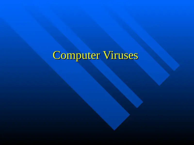 Computer Viruses