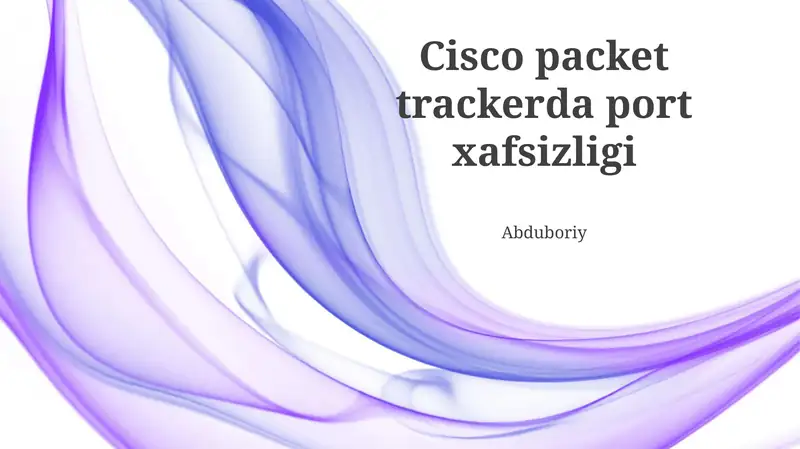 Cisco Packet Tracker