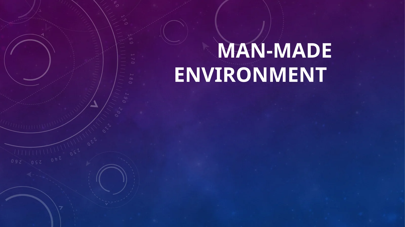 man made environment