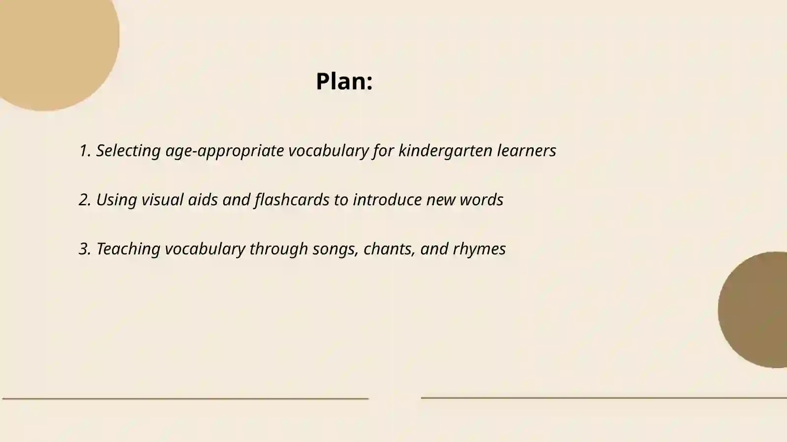 Introducing and Teaching Vocabulary for Kindergarten Kids