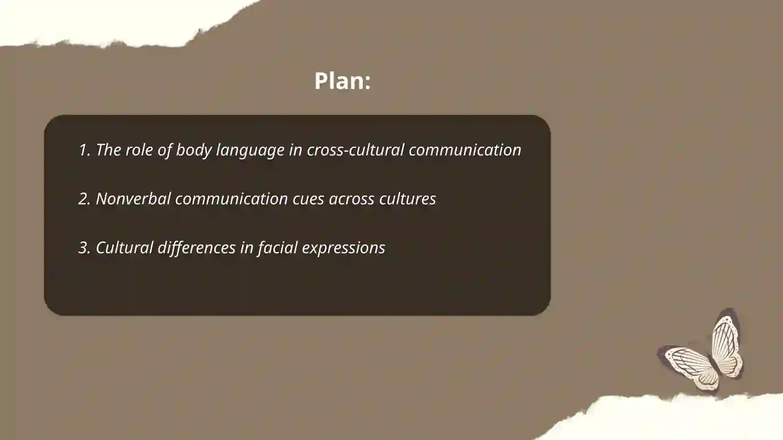 Understanding culture interpreting body language