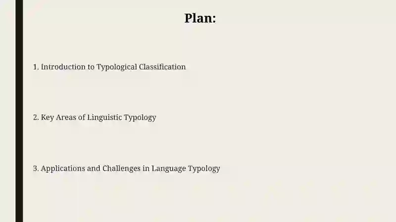 Typological classification of languages