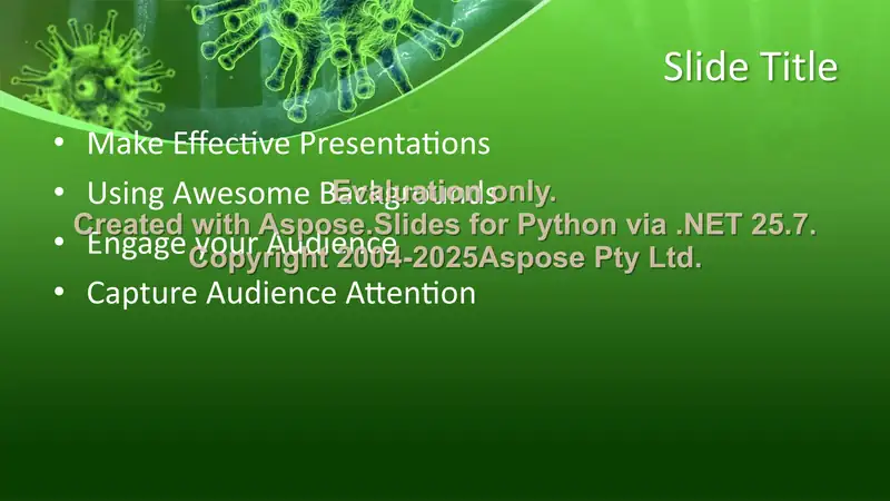 Effective Presentations Using Awesome Backgrounds