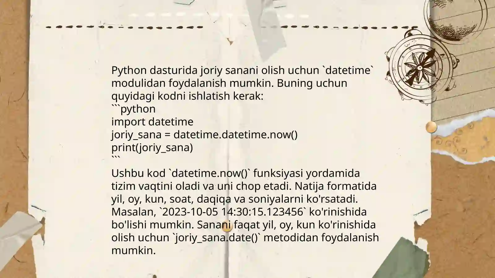 Python Datetime Modullari