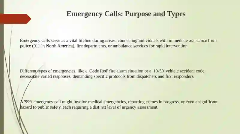 Emergency Calls: Purpose and Types