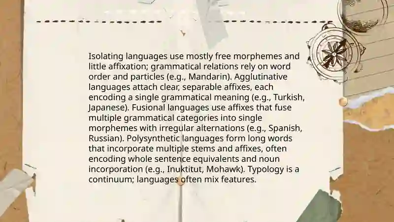 Typological Classification of Languages