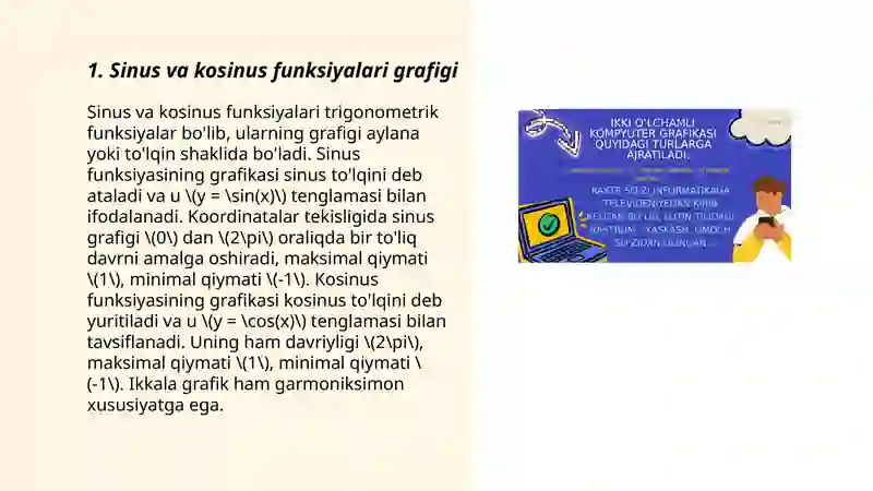Sinus va kosinus funksiyalari grafigi