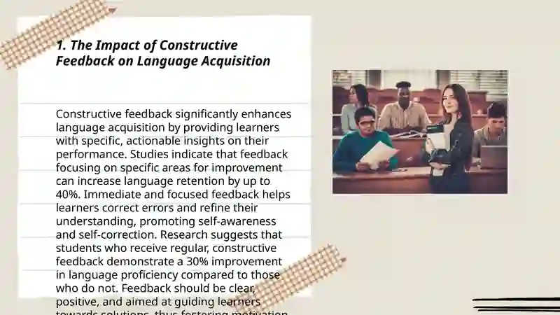 THE ROLE OF FEEDBACK IN IMPROVING STUDENTS’ LANGUAGE SKILLS