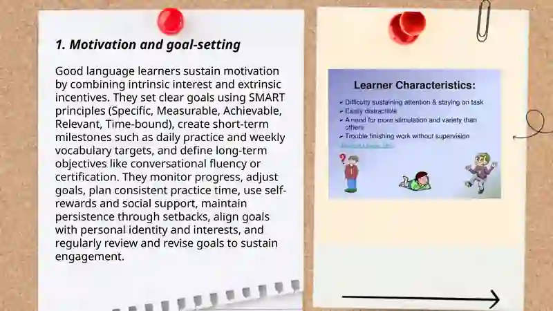 Characteristics of good language learners