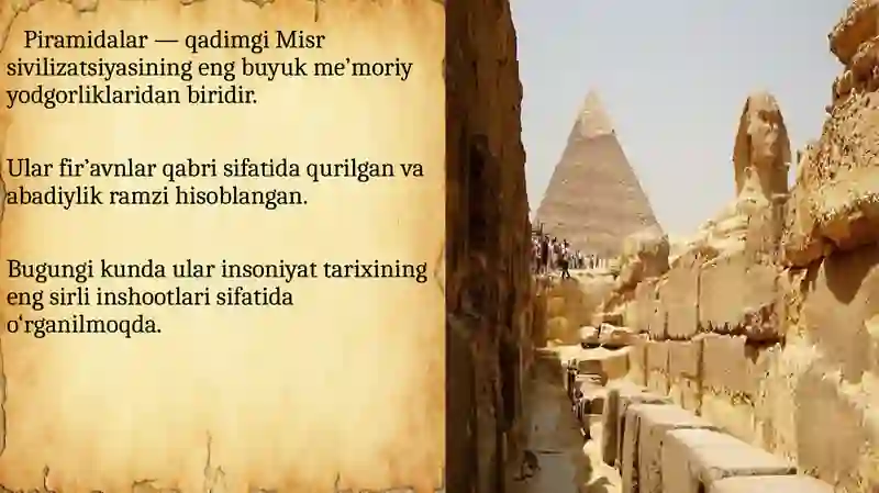 Qadimgi misr piramidalari