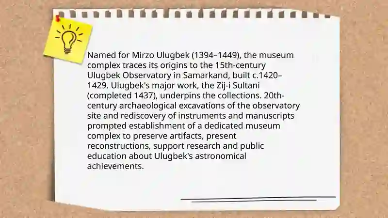 Mirzo Ulugbegh museum complex