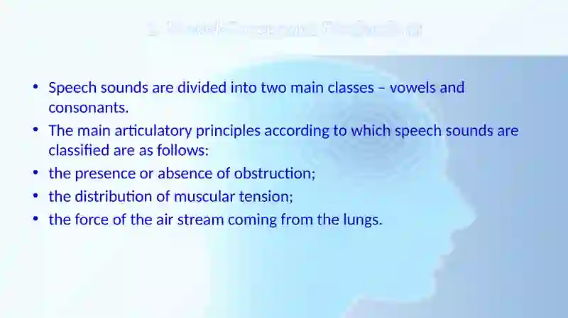 The vowel system of English