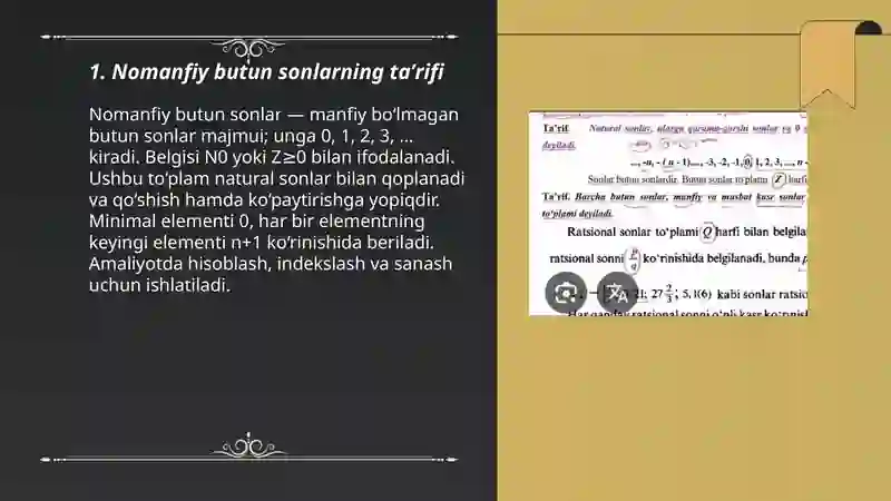 Nomanfiy butun sonlar