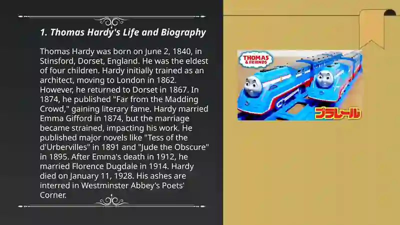 Thomas Hardy's Life and Biography