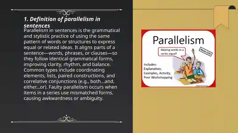 PARALLELISM sentences