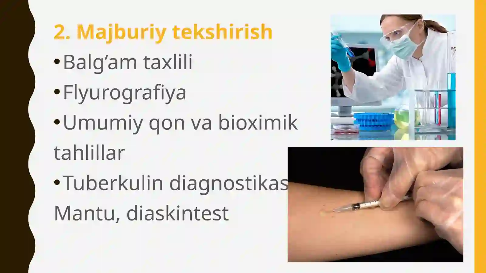 Tuberkulyoz Diagnostikasi: Ob’ektiv va Klinikolaborator Tekshirish Usullari