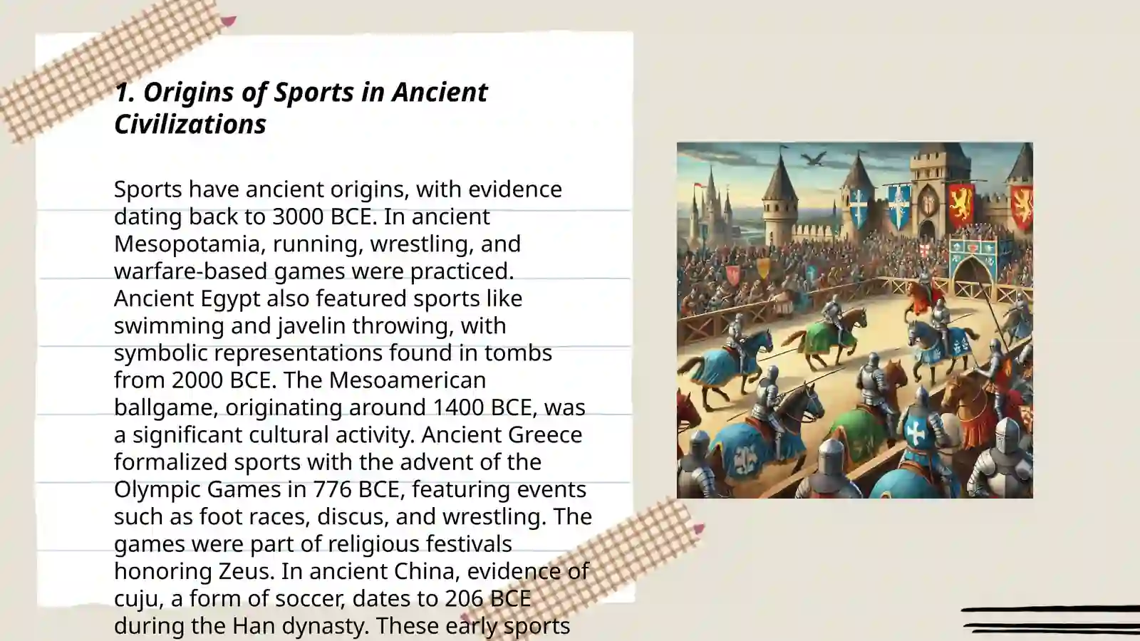 The Evolution of Sports: From Ancient Times to Modern Day