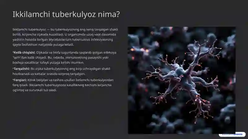 Ikkilamchi tuberkulyoz tashhisi usullari