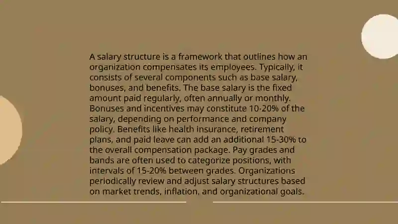 Salary Structure