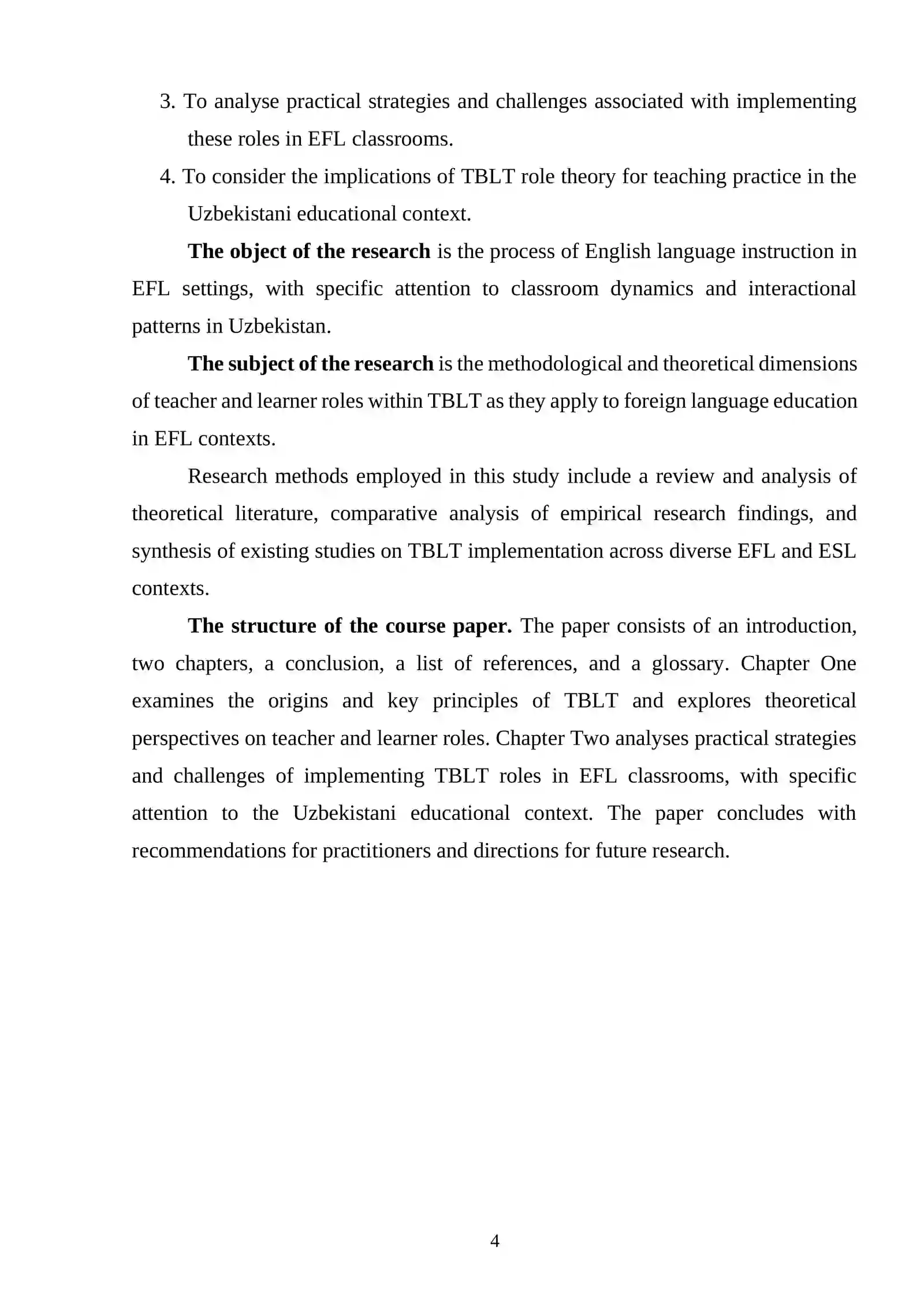 Teacher and learner roles in task-based language teaching (TBLT)