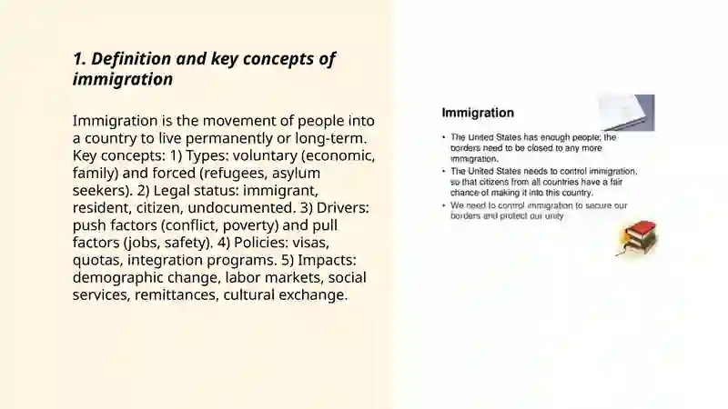 Introduction to immigration