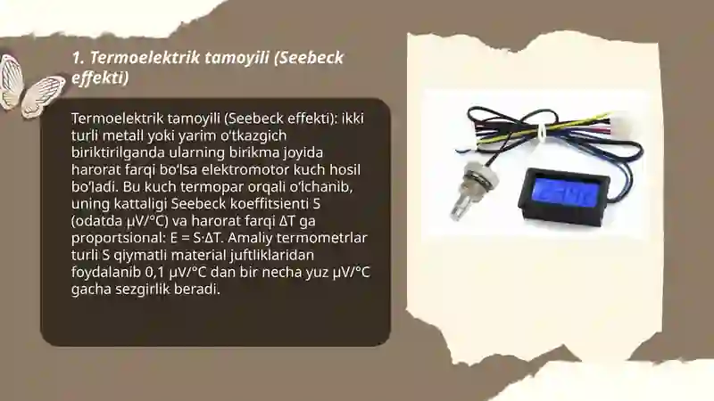 Termoelektrik termometrlar
