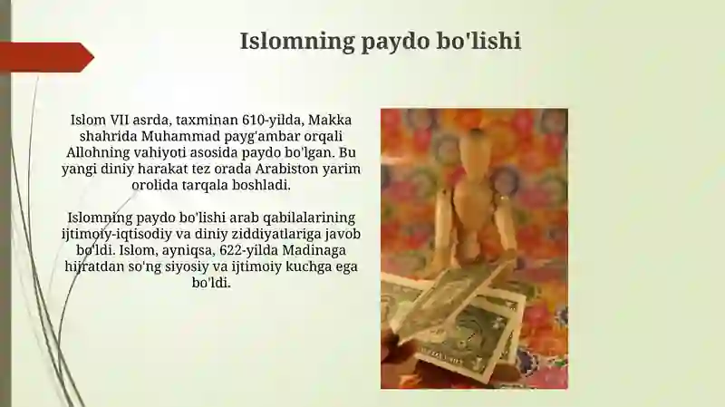 Islom dini tarixi va mohiyati mazmuni