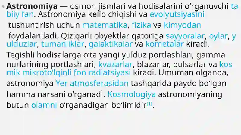 Astronomiya