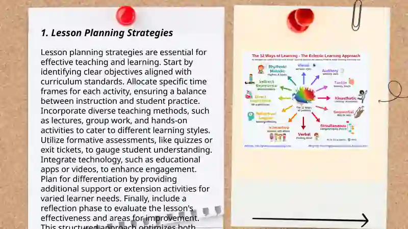 Lesson Planning Strategies