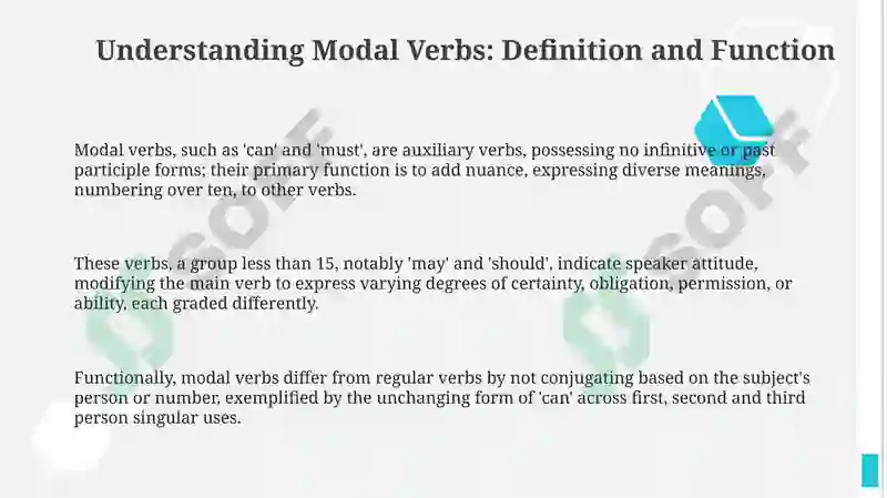 Understanding Modal Verbs: Definition & Functions