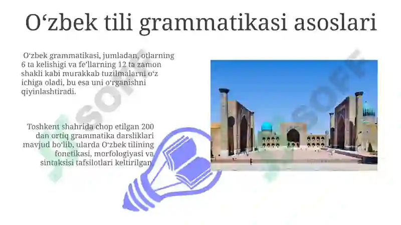 O'zbek tili grammatikasi asoslari