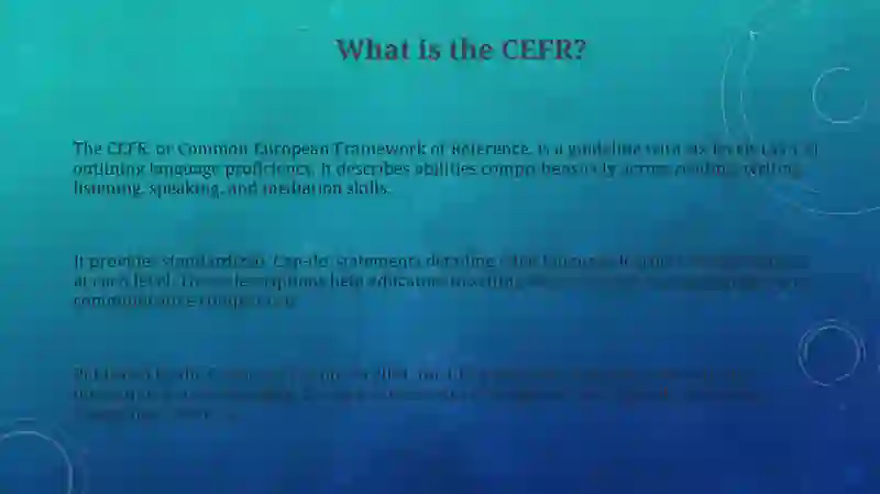 Introduction to the CEFR Framework
