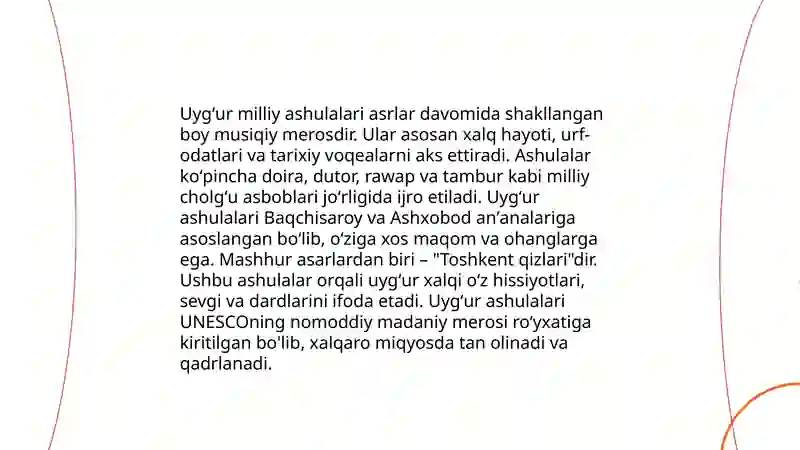 Uygʻur xalq musiqa anʼanalari milliy raqslari cholgʻulari