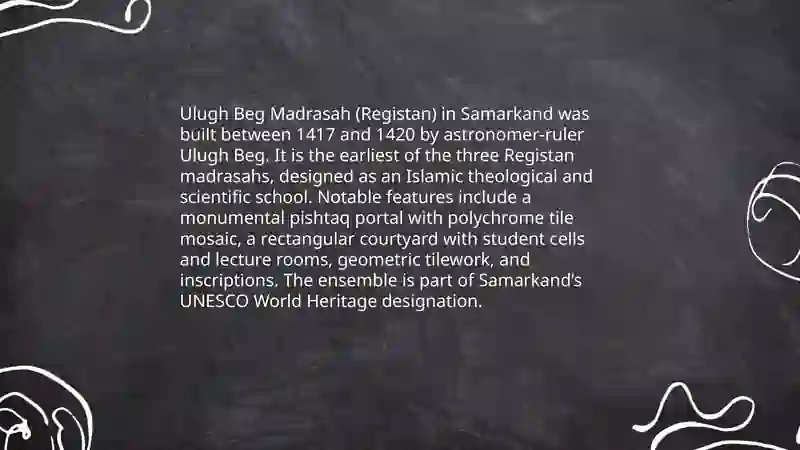Samarqand tarixiy obidalar