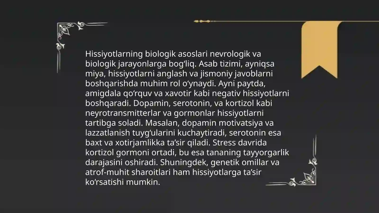 Antogenezda emotsiyalar va hissiyotlar rivojlanishining umumiy ...