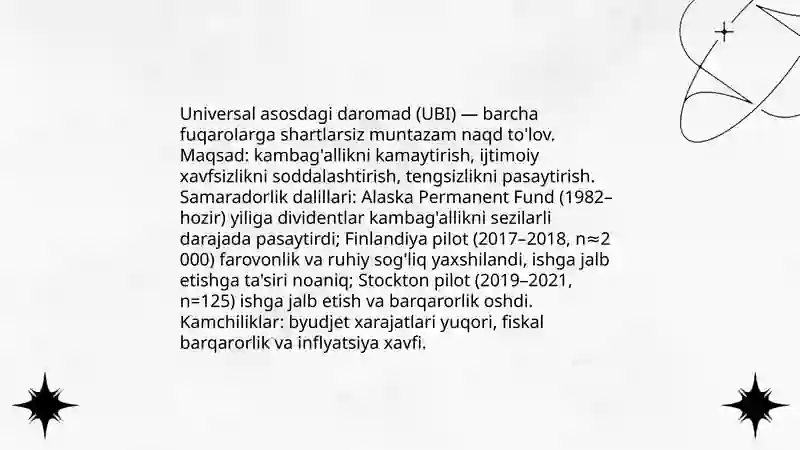 Ijtimoiy himoya va farovonlik davlatining modeli